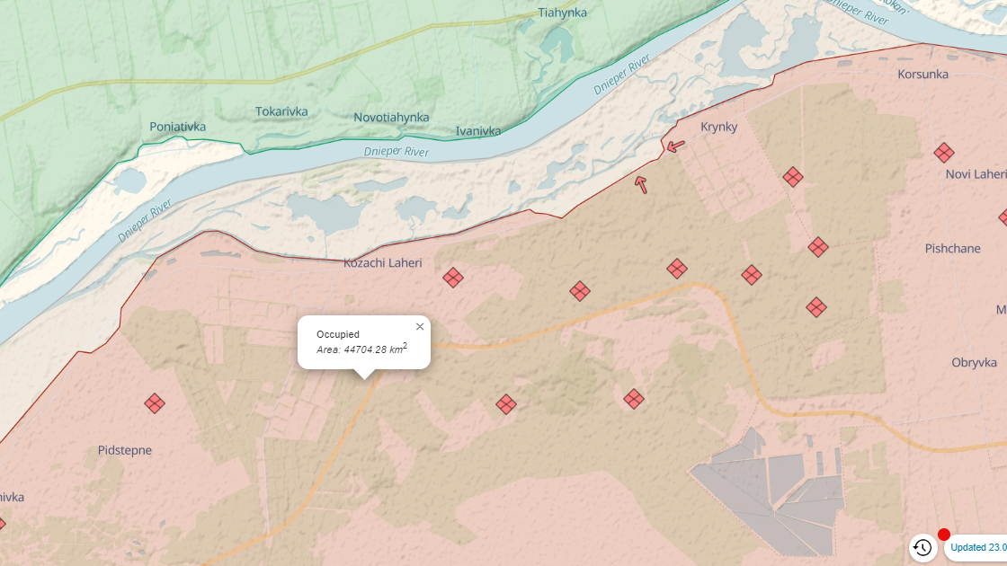 Situation on left bank of Kherson region - Ukrainian Armed Forces ...