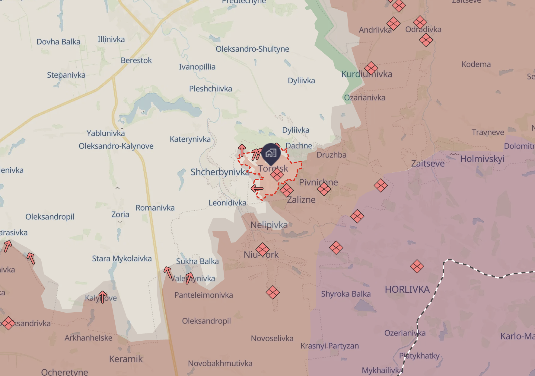 Toretsk - Ukrainian Forces show video of city's destruction after ...