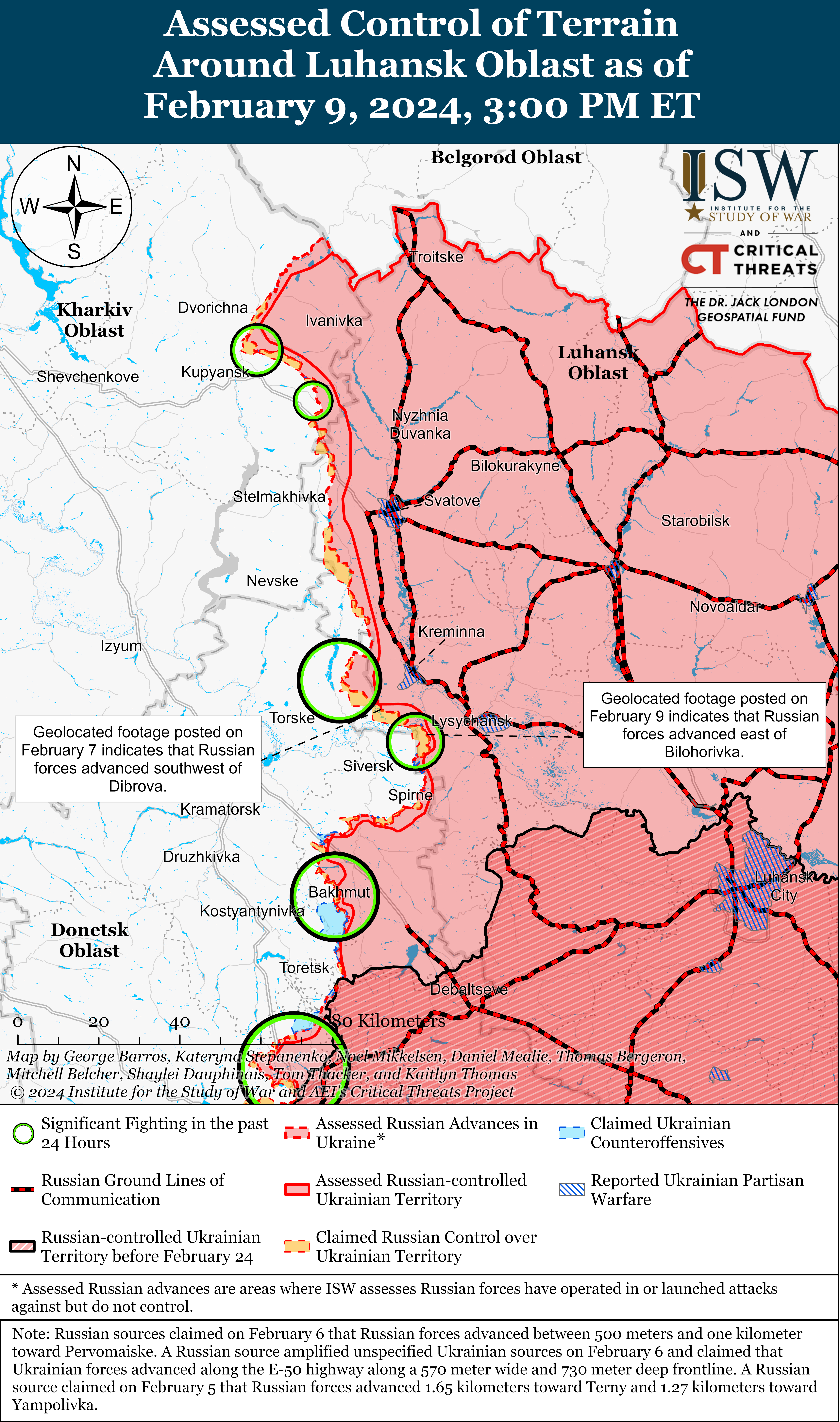 Ukraine war maps February 9 | RBC-Ukraine