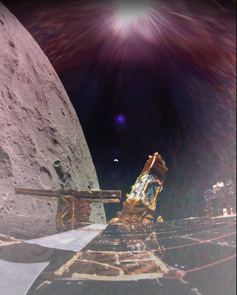 Space probe reveals stunning view of Earth from Moon's back | RBC-Ukraine