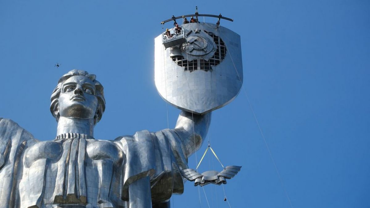 Soviet Hammer And Sickle Statue